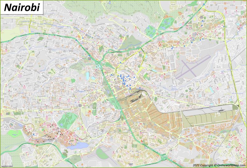 Nairobi Map | Kenya | Maps of Nairobi