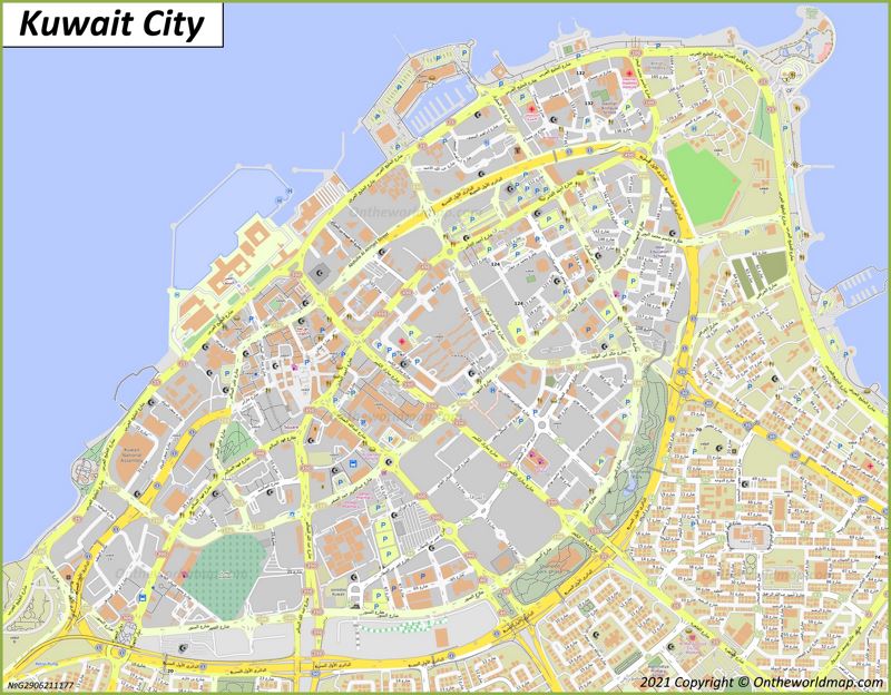 Kuwait City Map | Detailed Maps of Kuwait City
