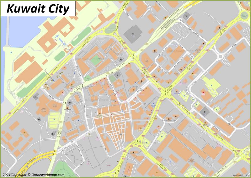 Kuwait City Map | Detailed Maps of Kuwait City