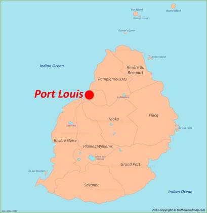 Port Louis Map | Mauritius | Detailed Maps of Port Louis