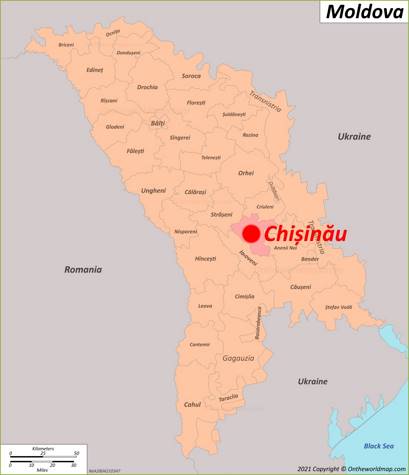 Chișinău Map | Moldova | Detailed Maps of Chișinău