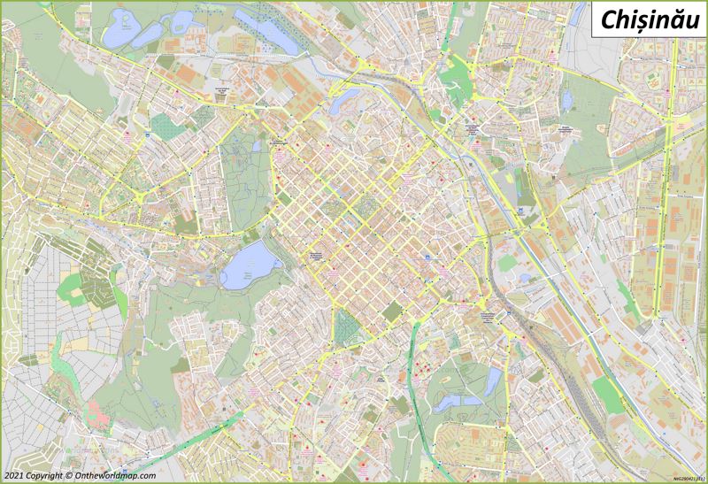 Chișinău Map | Moldova | Detailed Maps of Chișinău
