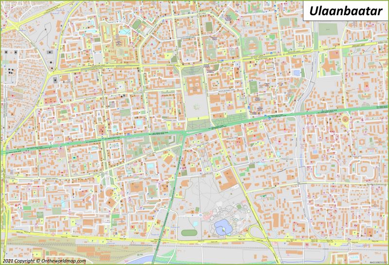 Ulaanbaatar Map Mongolia Detailed Maps Of Ulaanbaatar Ulan Bator 