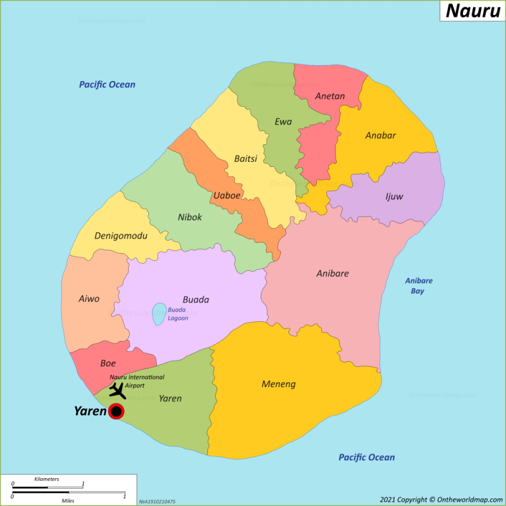 Nauru Map | Detailed Maps of Republic of Nauru