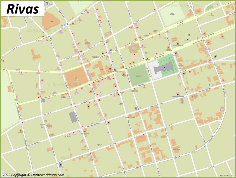 Rivas Map | Nicaragua | Detailed Maps of Rivas