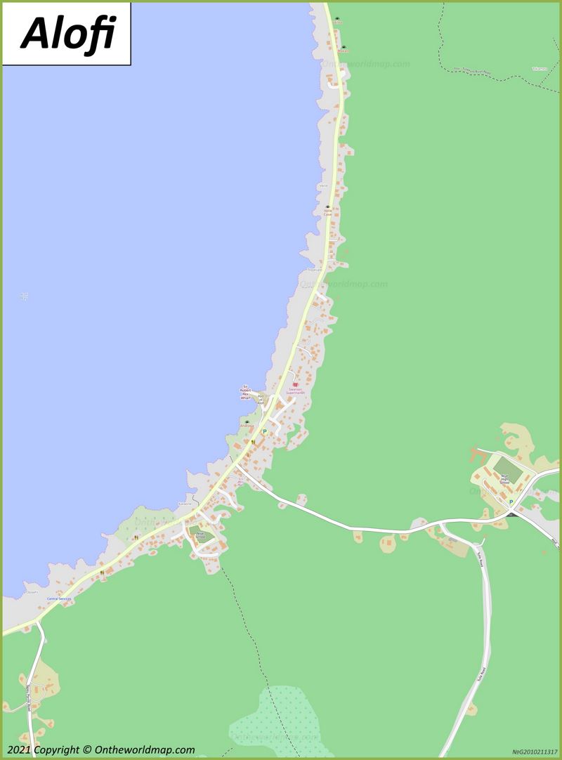 Alofi Map | Niue | Detailed Maps of Alofi