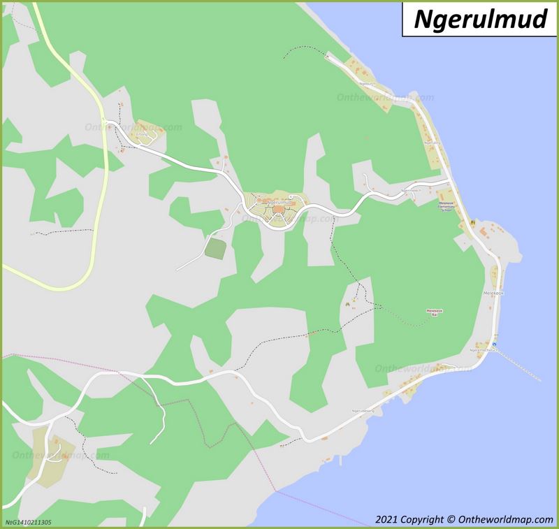 Ngerulmud Map | Palau | Detailed Maps of Ngerulmud
