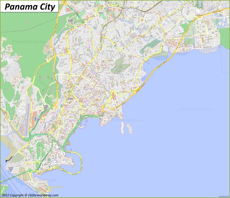 Panama City Map | Panama | Detailed Maps of Panama City