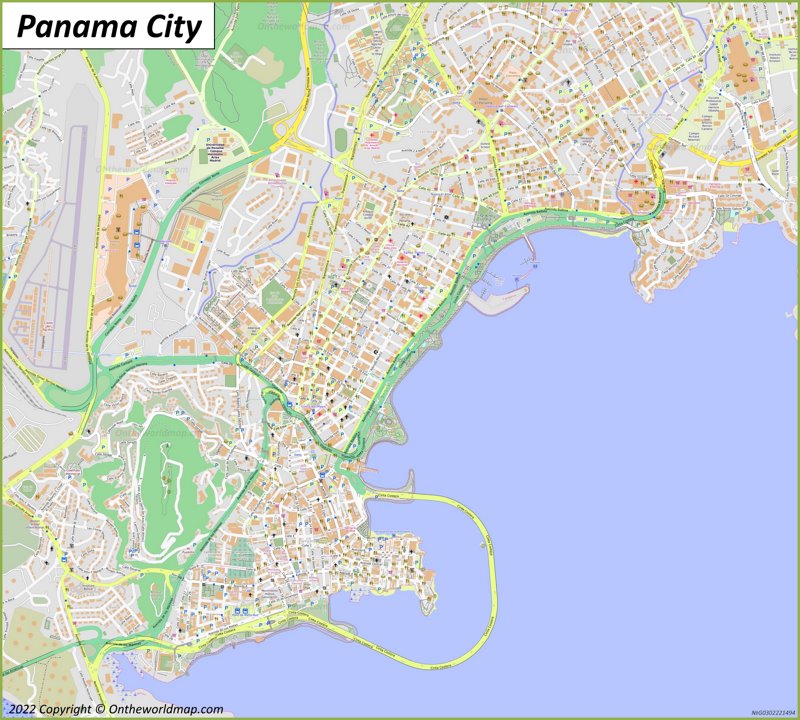 Panama City Map | Panama | Detailed Maps of Panama City