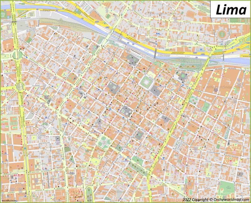 Lima Map | Peru | Detailed Maps of Lima (Ciudad de los Reyes)