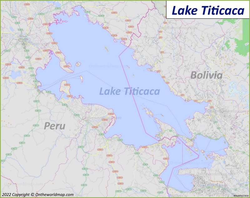Lake Titicaca Map | Bolivia, Peru | Detailed Maps of Lake Titicaca