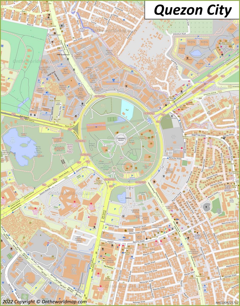 Quezon City Map Philippines Detailed Maps Of Quezon City Quezon City Map Philippines Detailed Maps Of Quezon City