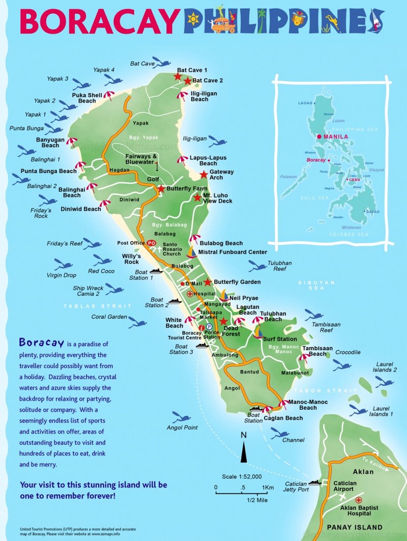 Boracay Map Philippines Detailed Maps Of Boracay Island Boracay Map Philippines Detailed Maps Of Boracay Island