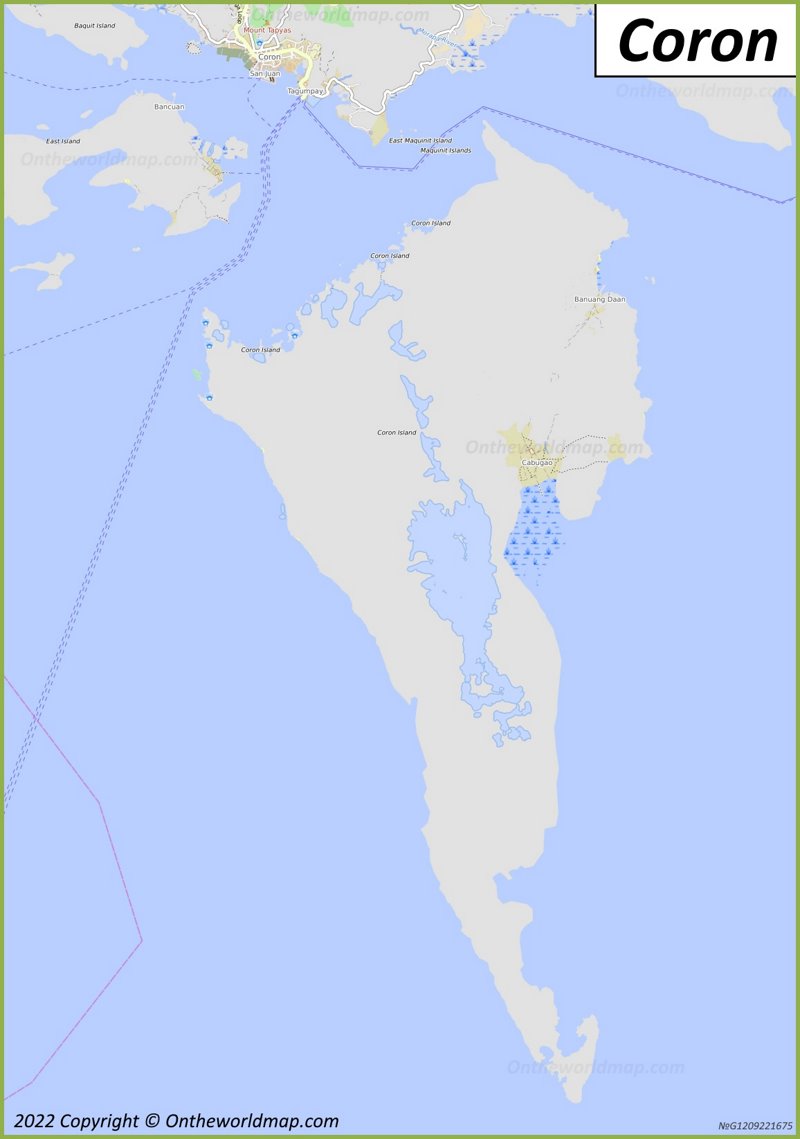 Coron Island Map | Philippines | Discover Coron Island with Detailed Maps