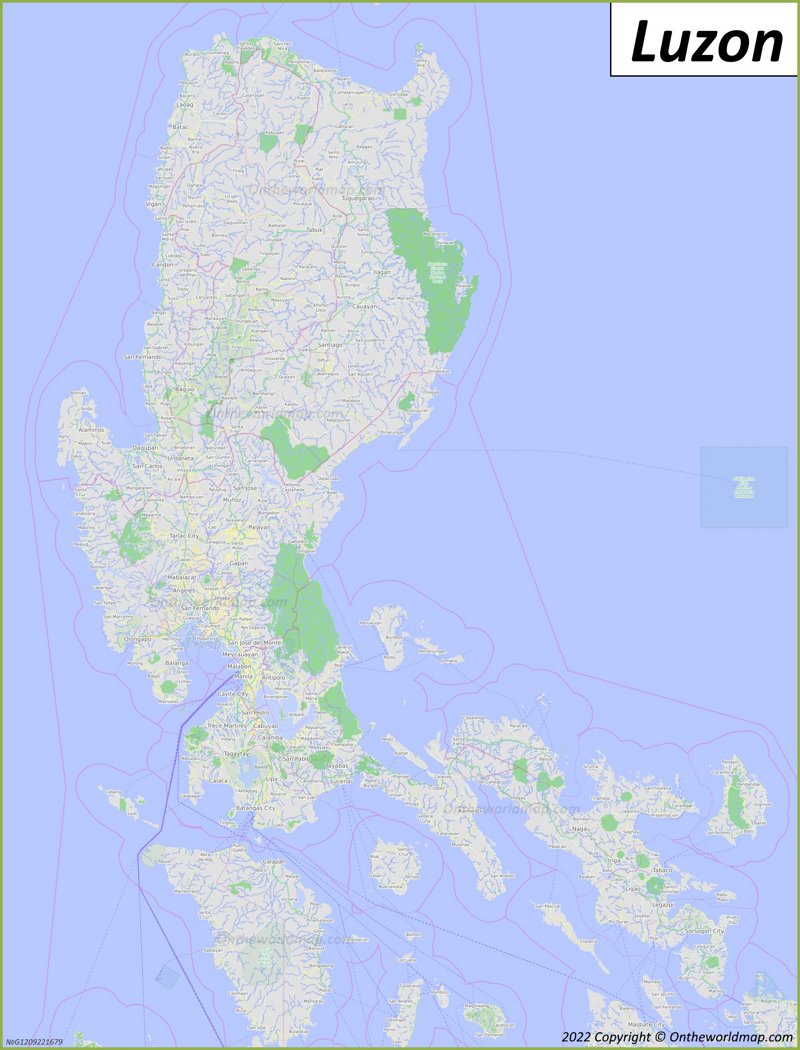 Luzon Island Map | Philippines | Detailed Maps of Luzon Island