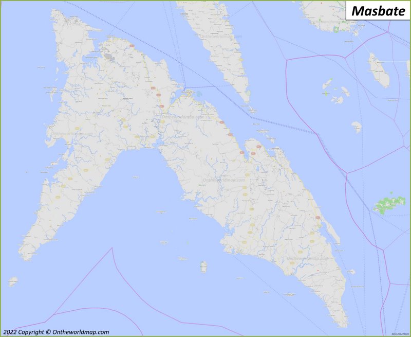 Masbate Island Map | Philippines | Discover Masbate Island with ...