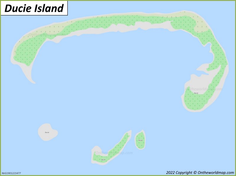 Ducie Island Map | Pitcairn Islands | Detailed Maps of Ducie Island
