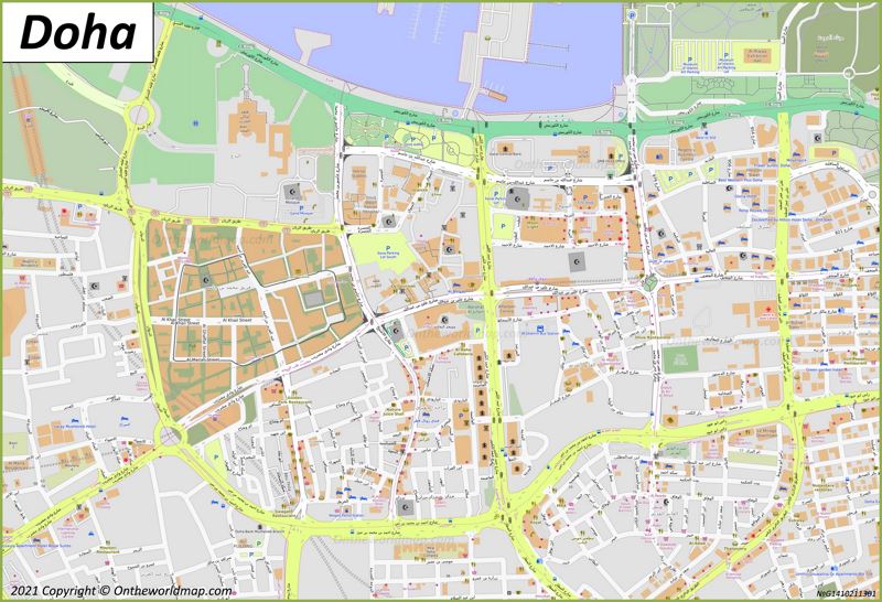 Doha Map | Qatar | Detailed Maps of Doha