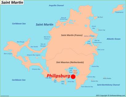 Philipsburg Map | Sint Maarten | Detailed Maps of Philipsburg