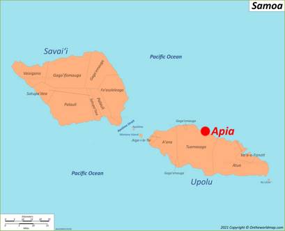 Apia Map | Samoa | Detailed Maps of Apia