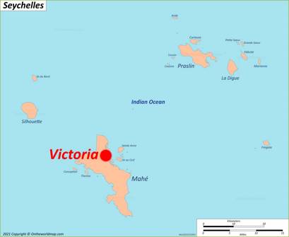 Victoria Map | Seychelles | Detailed Maps of Victoria