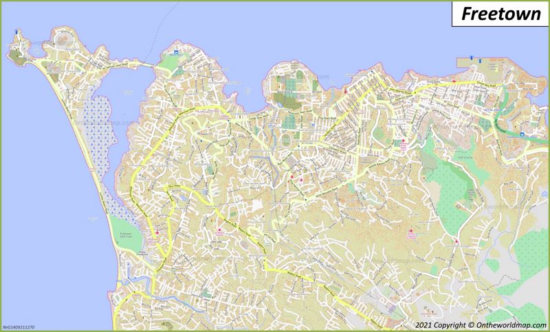 Freetown Map | Sierra Leone | Detailed Maps of Freetown
