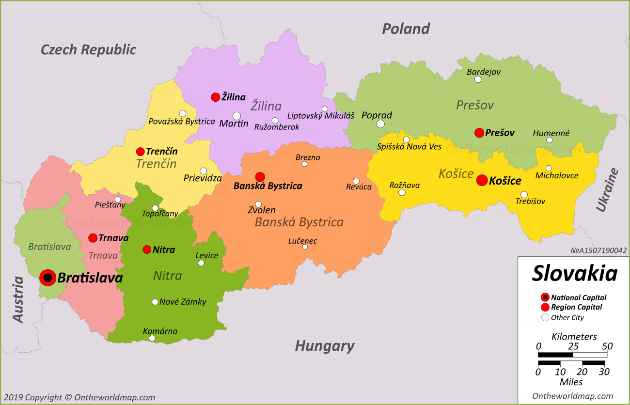 Slovakia Map Map Of Slovakia Slovakia Regions Rough Guides Rough
