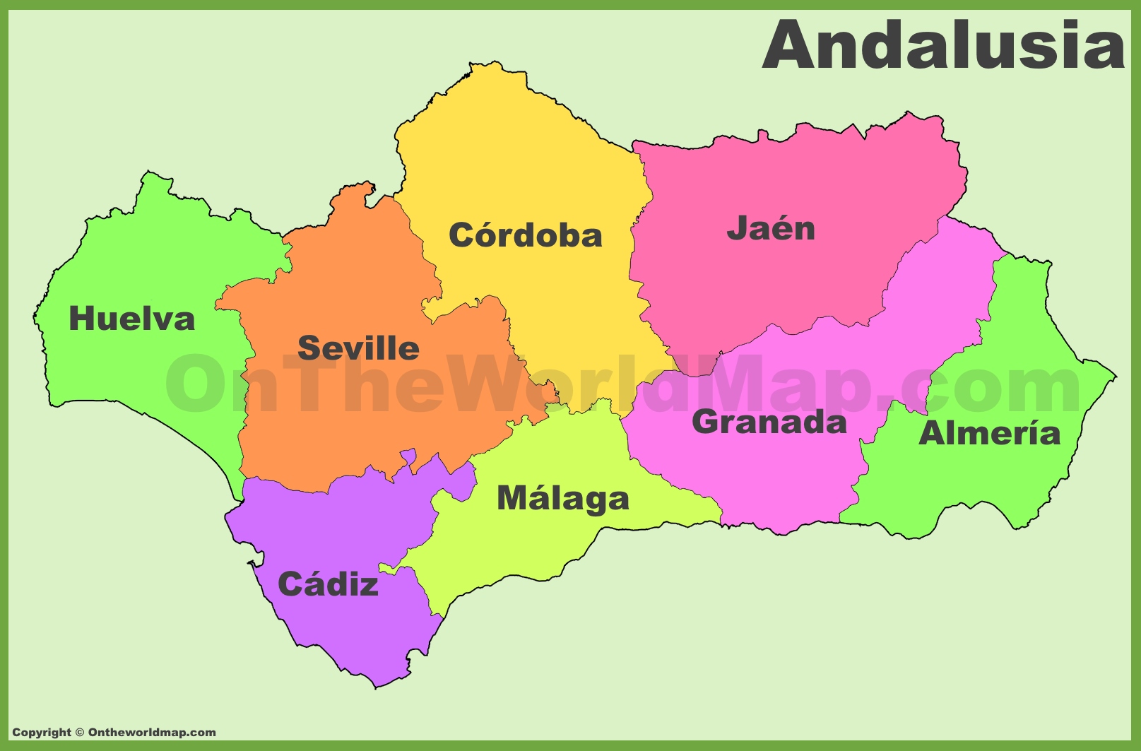 Mapa Municipios Andaluc a Andaluc a EPASZX