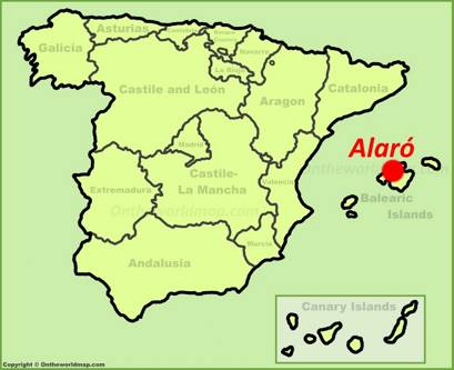 Alaró Map | Mallorca, Spain | Detailed Maps of Alaró