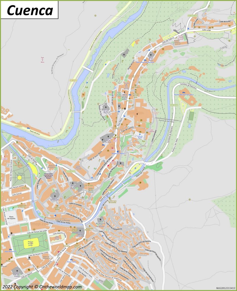 Cuenca Map | Spain | Detailed Maps of Cuenca