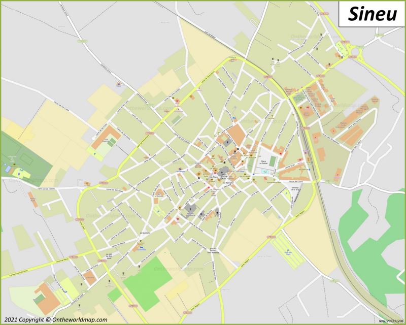 Sineu Map | Mallorca, Spain | Detailed Maps of Sineu