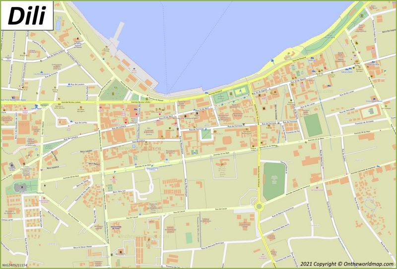 Dili Map | East Timor | Detailed Maps of Dili