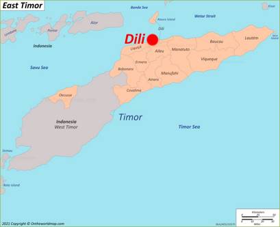 Dili Map | East Timor | Detailed Maps of Dili