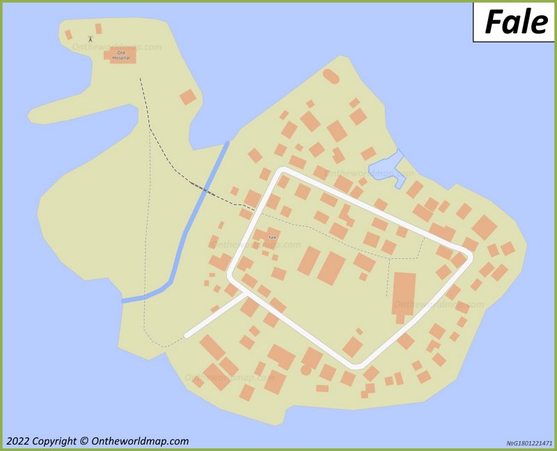 Fakaofo Map | Tokelau | Detailed Maps of Fakaofo Atoll