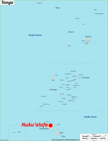 Nukuʻalofa Map | Tonga | Detailed Maps of Nukuʻalofa (Nukualofa)