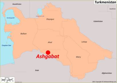 Ashgabat Map | Turkmenistan | Detailed Maps of Ashgabat