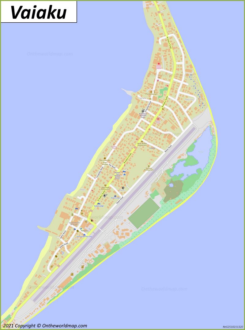 Funafuti Map | Tuvalu | Detailed Maps of Funafuti and Vaiaku