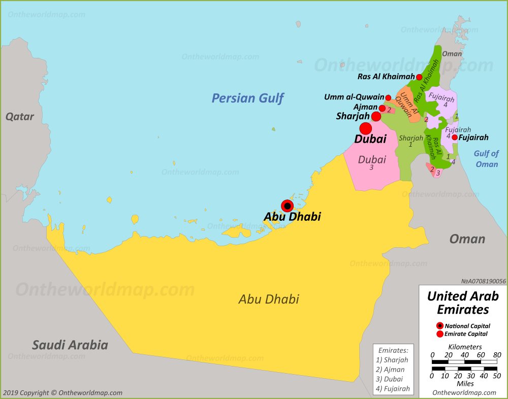 Uae In The World Map