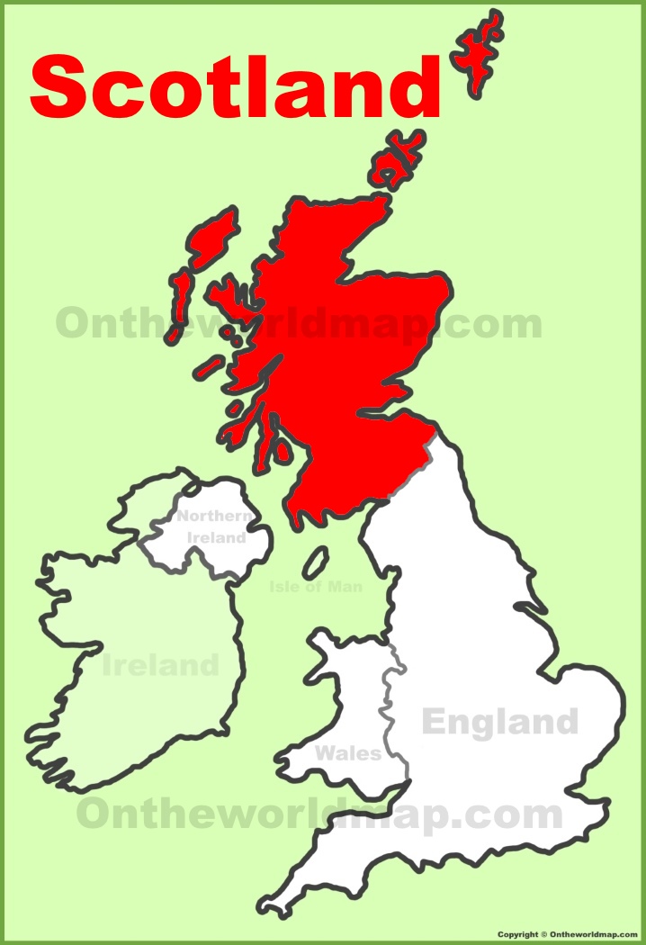 Scotland Location On The UK Map Ontheworldmap