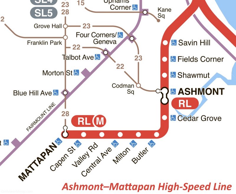 MBTA Subway Map | Boston, Massachusetts | Boston T Maps, Lines And ...