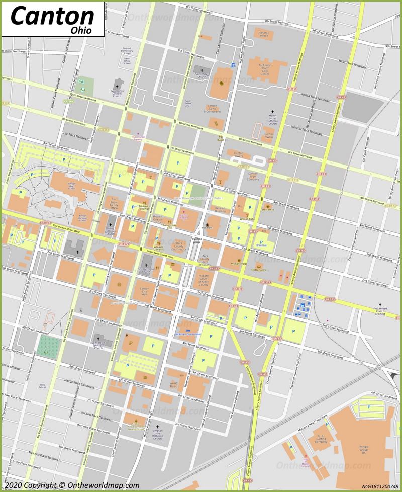 City Of Canton Map Ohio U S Discover Canton With Detailed Maps City Of Canton Map Ohio U S Discover Canton With Detailed Maps