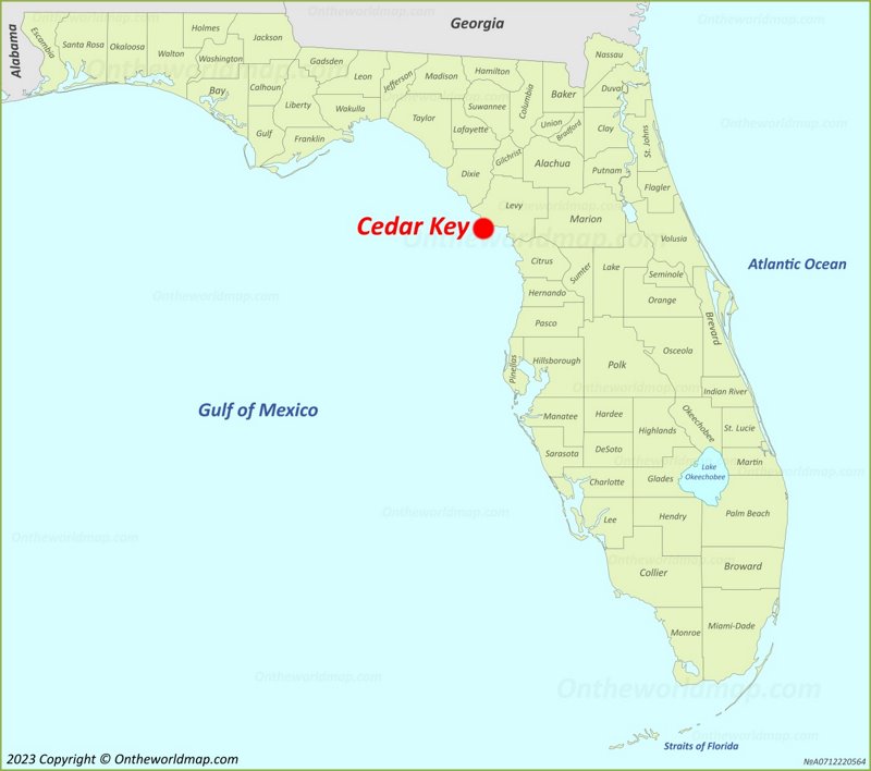 Cedar Key Map | Florida, U.S. | Detailed Maps of Cedar Key
