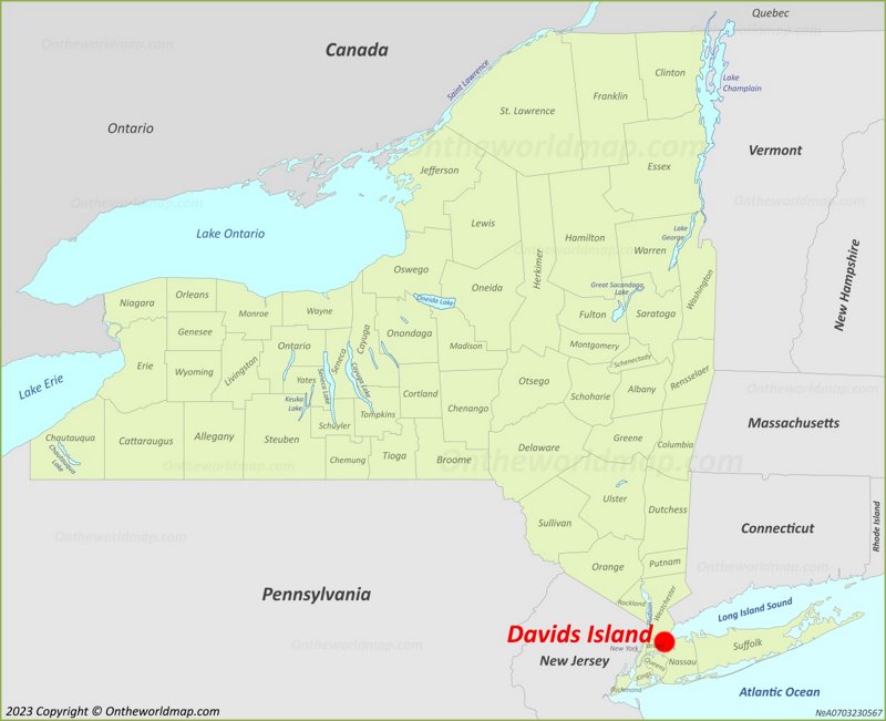 Davids Island Map | New York, U.S. | Detailed Maps of Davids Island