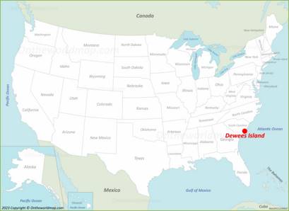Dewees Island Map | South Carolina, U.S. | Detailed Maps of Dewees Island