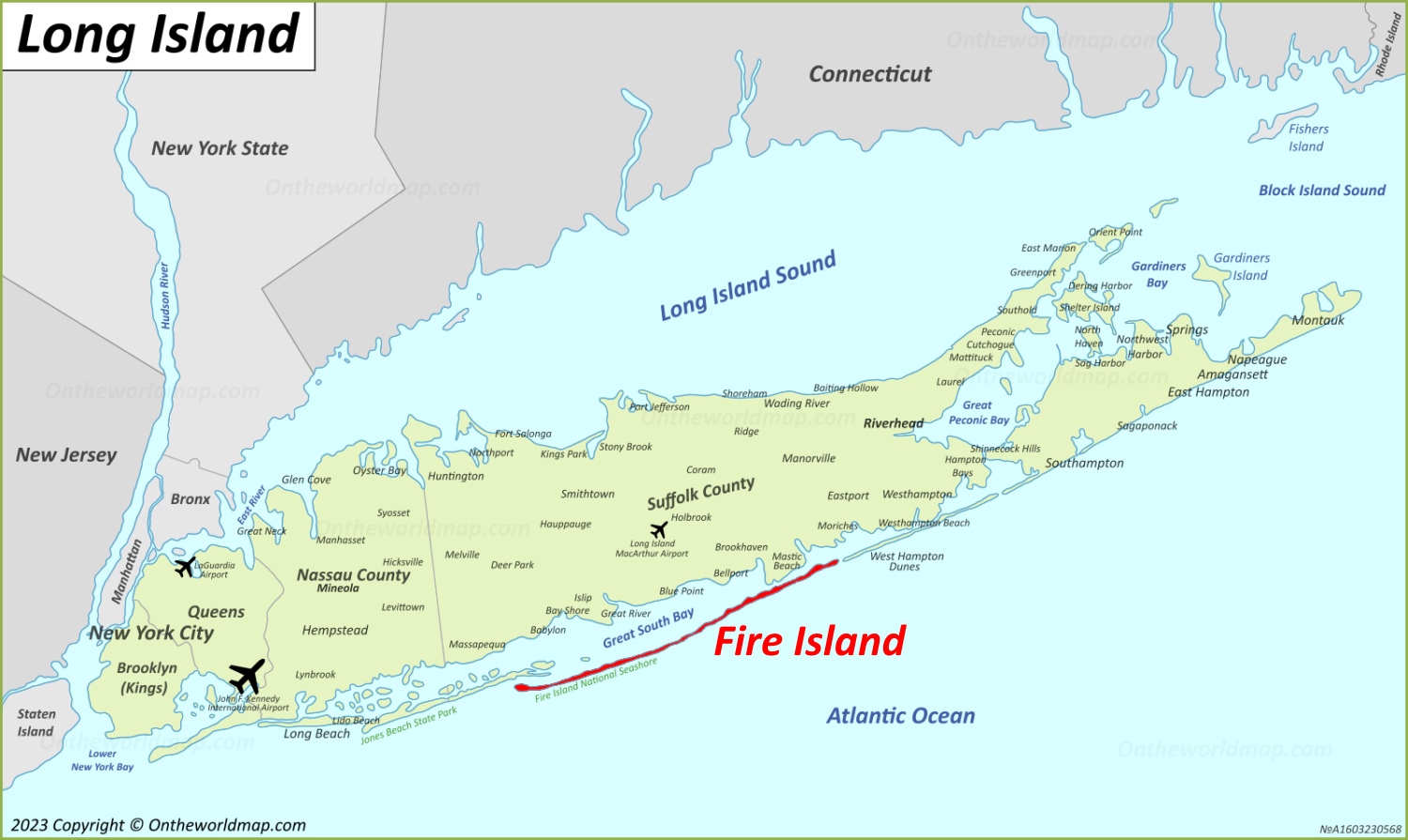 Fire Island Map New York U S Detailed Maps Of Fire Island Fire Island Map New York U S Detailed Maps Of Fire Island