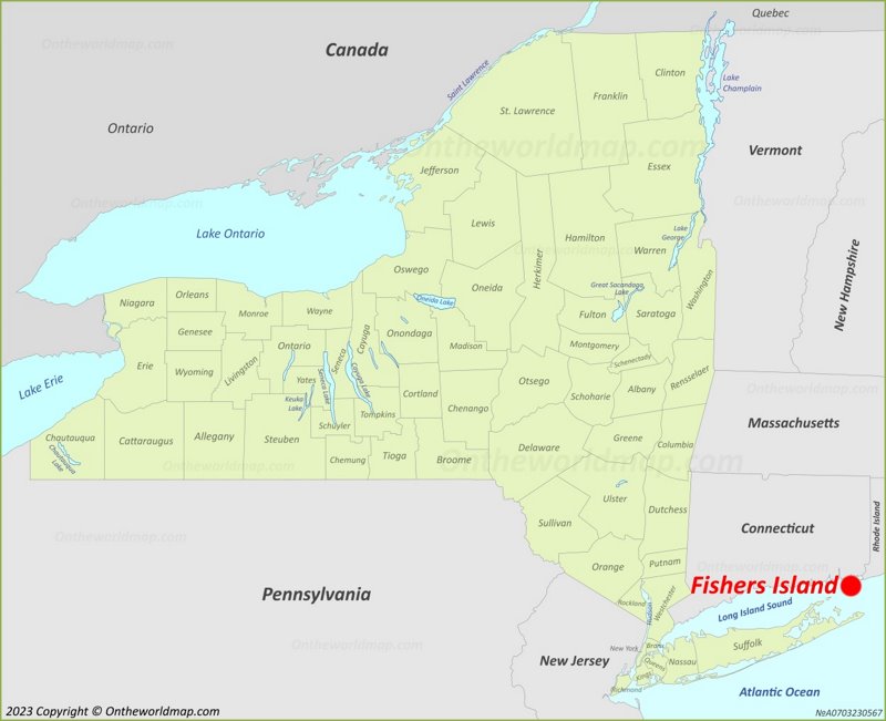 Fishers Island Map | New York, U.S. | Detailed Maps of Fishers Island
