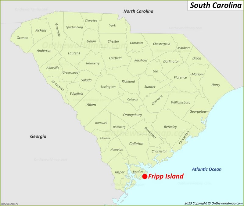 Fripp Island Map | South Carolina, U.S. | Detailed Maps of Fripp Island