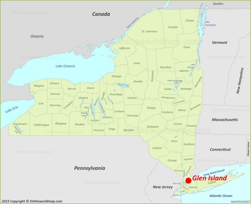 Glen Island Map | New York, U.S. | Detailed Maps of Glen Island Park