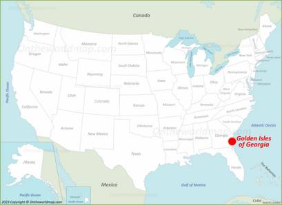 Golden Isles of Georgia Map | Georgia, U.S. | Detailed Maps of Golden ...