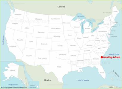 Hunting Island Map | South Carolina, U.S. | Detailed Maps of Hunting ...